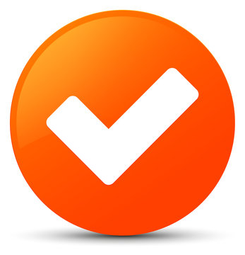 Orange Check Mark Transparent Background