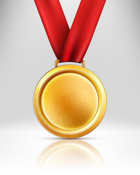 Person Go For Gold Medal