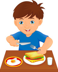 Cartoon Kids Eating Lunch photos, royalty-free images, graphics ...