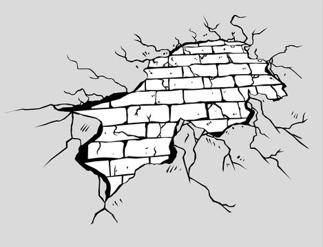 Break Through Wall Cartoon Images – Browse 1,829 Stock Photos, Vectors ...