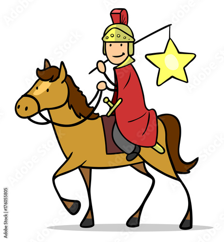 "Sankt Martin auf Pferd bei Martinszug" Stockfotos und lizenzfreie ...