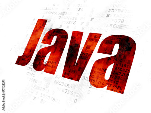 "Software concept: Java on Digital background" Stock photo and royalty ...