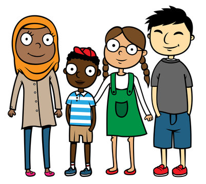 Multicultural Family Clipart Images