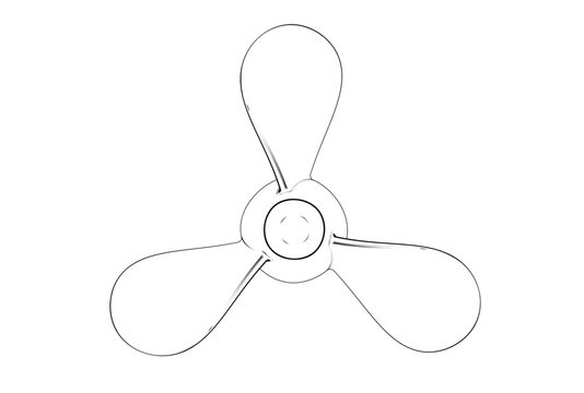 Fan Propeller Drawing