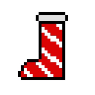 Minecraft Pixel Art Candy Cane