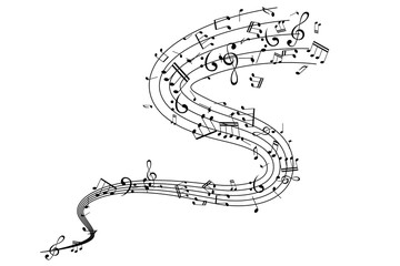 Notation Musical Sheet Swirl