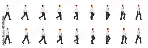 "business man walk cycle sprite sheet, Animation frames, silhouette ...