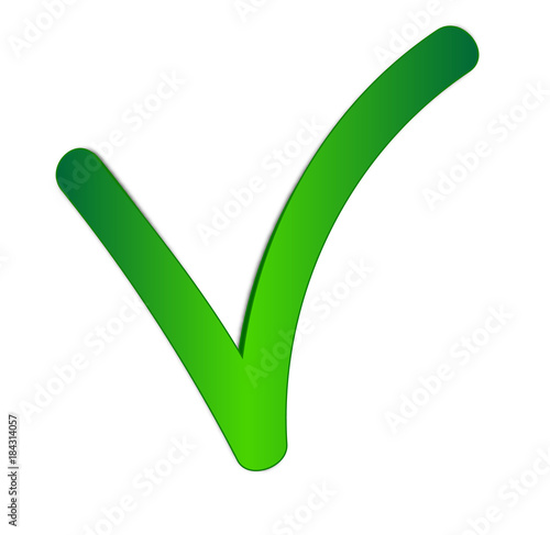 "Valider - Lettre v en vert" fichier vectoriel libre de droits sur la ...