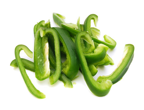 Sliced Green Bell Pepper