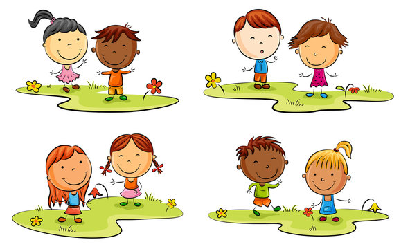 Cartoon Kids Playing Outside Images – Browse 69,475 Stock Photos ...