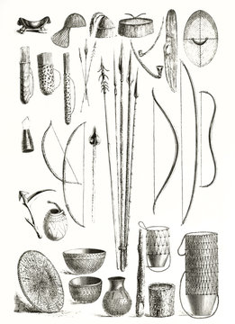 Caribs And Arawaks Utensils