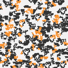 Sewing fabric with Seamless Pixel Art Elements of Design - CottonBee