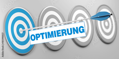 "Optimierung Konzept auf Zielscheibe" Stockfotos und lizenzfreie Bilder ...