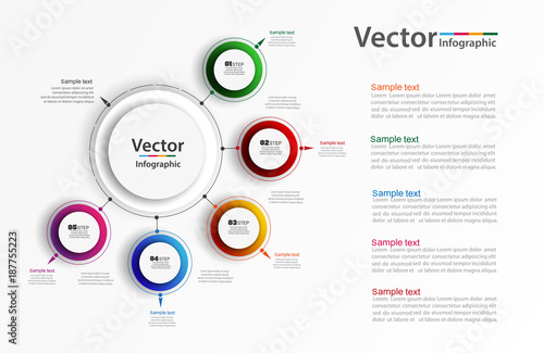 Infographic Concept Flow Chart Design Business Concept