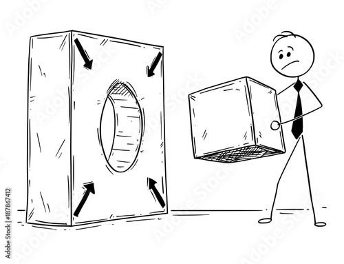 "Conceptual Cartoon of Problem Solving" Stock image and royalty-free ...