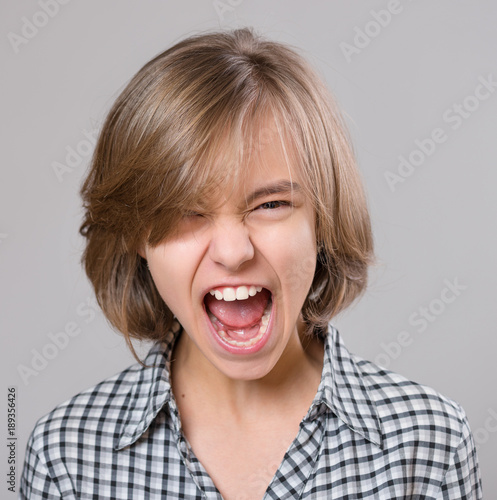 Yelling Face Kid