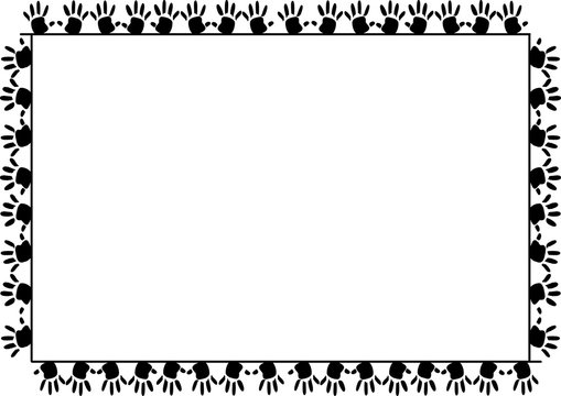 Hand Print Border