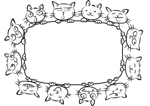 Cute Cat Borders