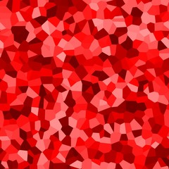 Sewing fabric with Bright red seamless polygonal 3d texture surface ...
