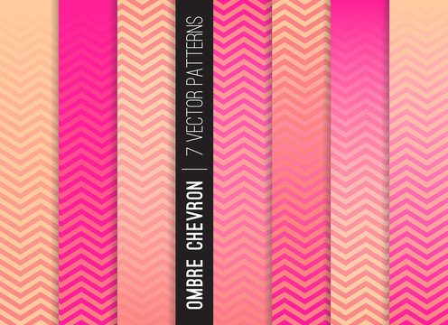 Ombre Chevron Wallpaper