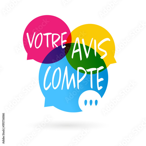 "Votre avis compte" fichier vectoriel libre de droits sur la banque d ...