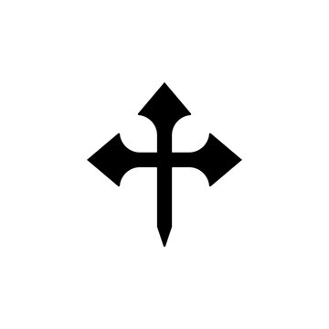 Pointed Cross Outline
