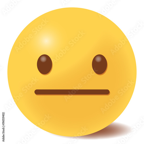"Emoji neutral - 3D" Stock image and royalty-free vector files on ...