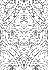 Sewing fabric with Pattern with arabesque for wallpaper. - CottonBee