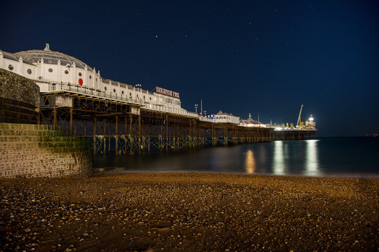 Brighton Pier At Night