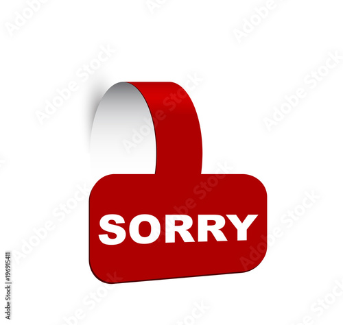 "banner sorry" Stock image and royalty-free vector files on Fotolia.com ...