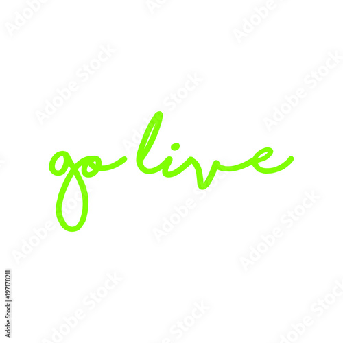 "go live icon vector design." Stock image and royalty-free vector files ...