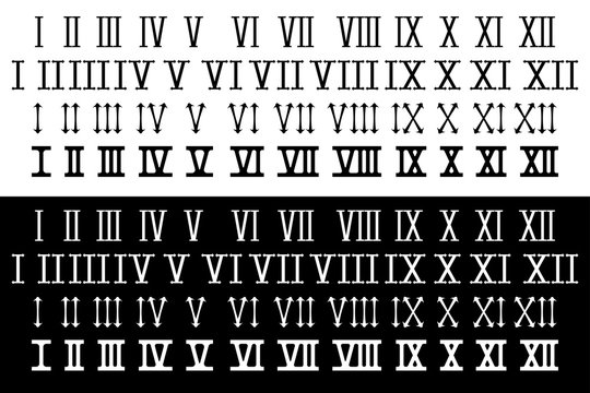 2,031 BEST Roman Numeral Font IMAGES, STOCK PHOTOS & VECTORS | Adobe Stock