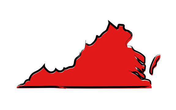 Virginia outline transparent