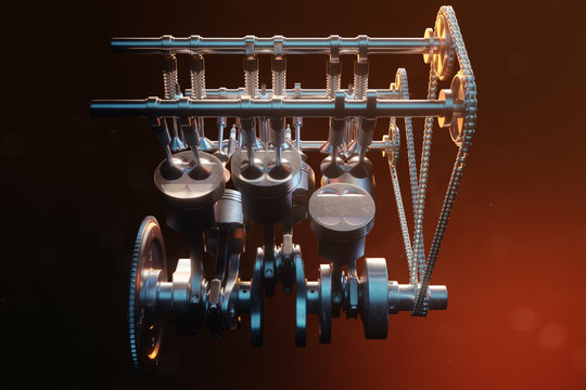 Internal Combustion Engine Animation