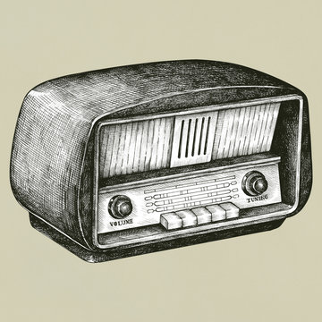Drawing First Radio Invented