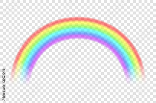 "Creative vector illustration of rainbows in different shape isolated ...