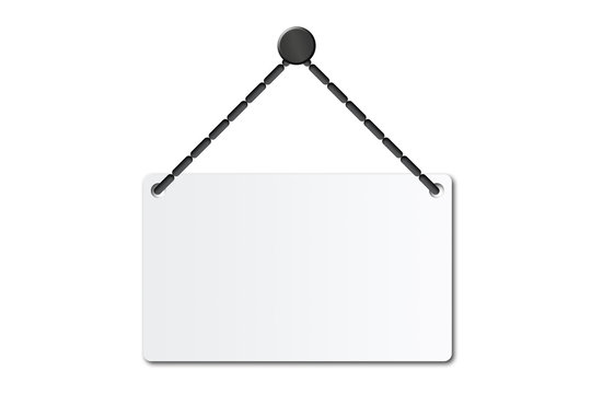 Cartel Blanco En Blanco