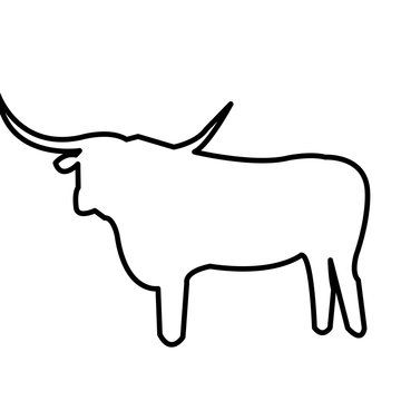 Longhorn Outline Images – Browse 1,119 Stock Photos, Vectors, and Video ...