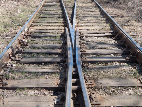 "Railway rails. Switch and frog - arrangement of a switch and frog for ...