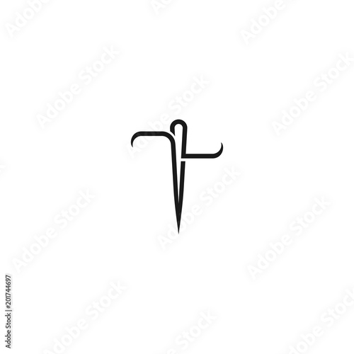 Needle Logo Vector