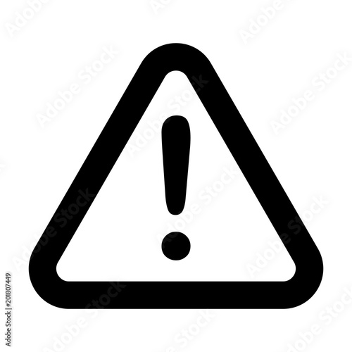 Caution Sign Clip Art Black And White