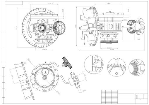 Technical Drawing Engine Images – Browse 1,037 Stock Photos, Vectors ...