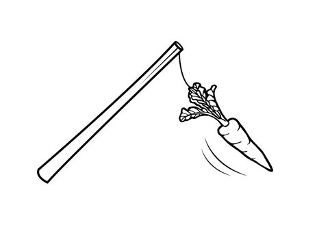 Dangling Carrot Clipart Free