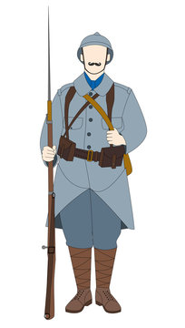 French Soldier Cartoon