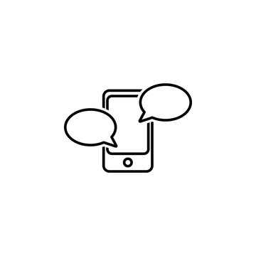 Phone Text Logo