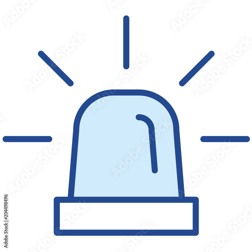 "Blaulicht Polizei Vector Icon Illustration" Stockfotos und lizenzfreie ...