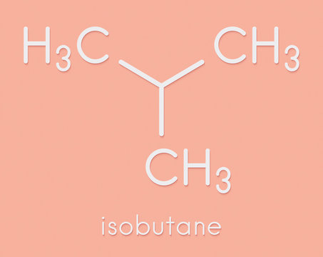 Isobutane Molecule