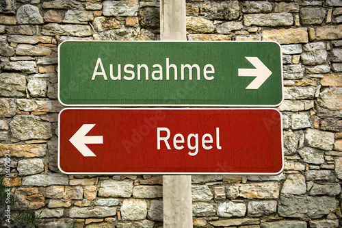 "Schild 316 - Ausnahme" Stockfotos und lizenzfreie Bilder auf Fotolia ...