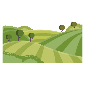 Crop Rows Clipart