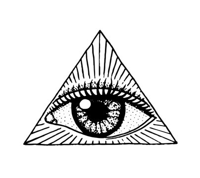 Third Eye Triangle Drawing